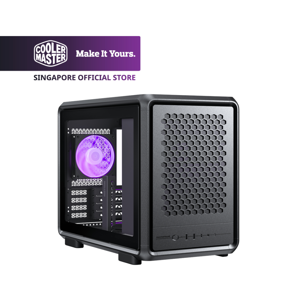 Cooler Master MasterFrame 400 Mesh Black Micro-ATX Open-Frame Case ...