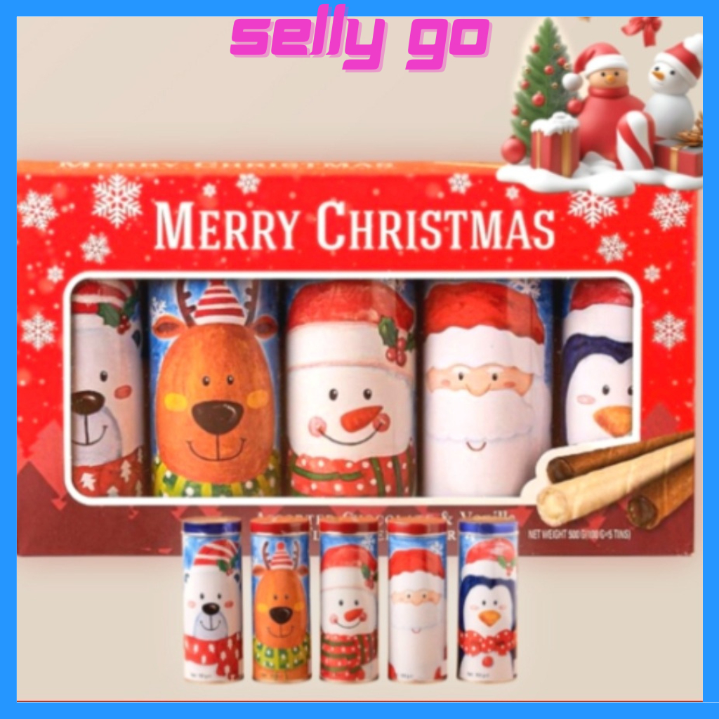 Christmas Luxury Wafer Gift Set – Chocolate, Vanilla & Cookie ...