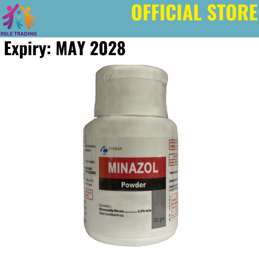Minazol 2% Powder 20g Anti Fungal Powder Jock Itch Mycoban Canesten ...