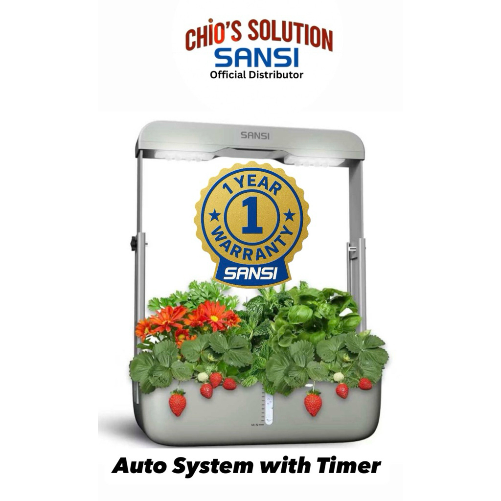 SANSI Hydroponics Growing System Indoor Garden with LED Grow Light ...