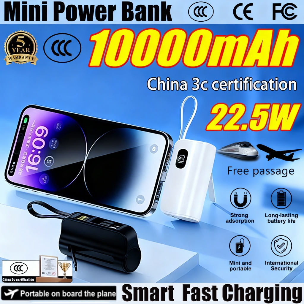 【3C Certification 】Ccc power bank 22.5W Fast charging mini powerbank ...