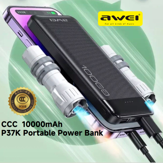 CCC Powerbank Good Brand 10000mAh With Cable Fast Charging Safety Power ...