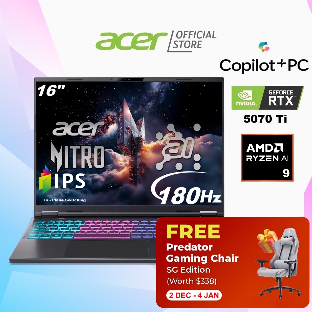 [$200 OFF + Free Grab Vouchers +Gaming Chair][New RTX 5070 Ti Copilot ...