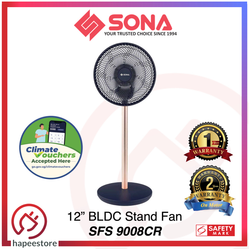 Sona 12" SFS 9008CR | SFS9008CR Remote 2 In 1 Portable BLDC Brushless ...