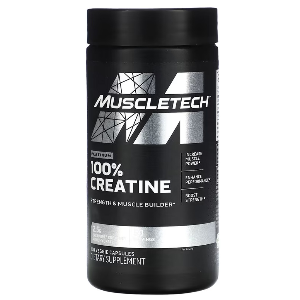MuscleTech Platinum 100% Creatine Build Muscle Pre Workout Strength 100 ...