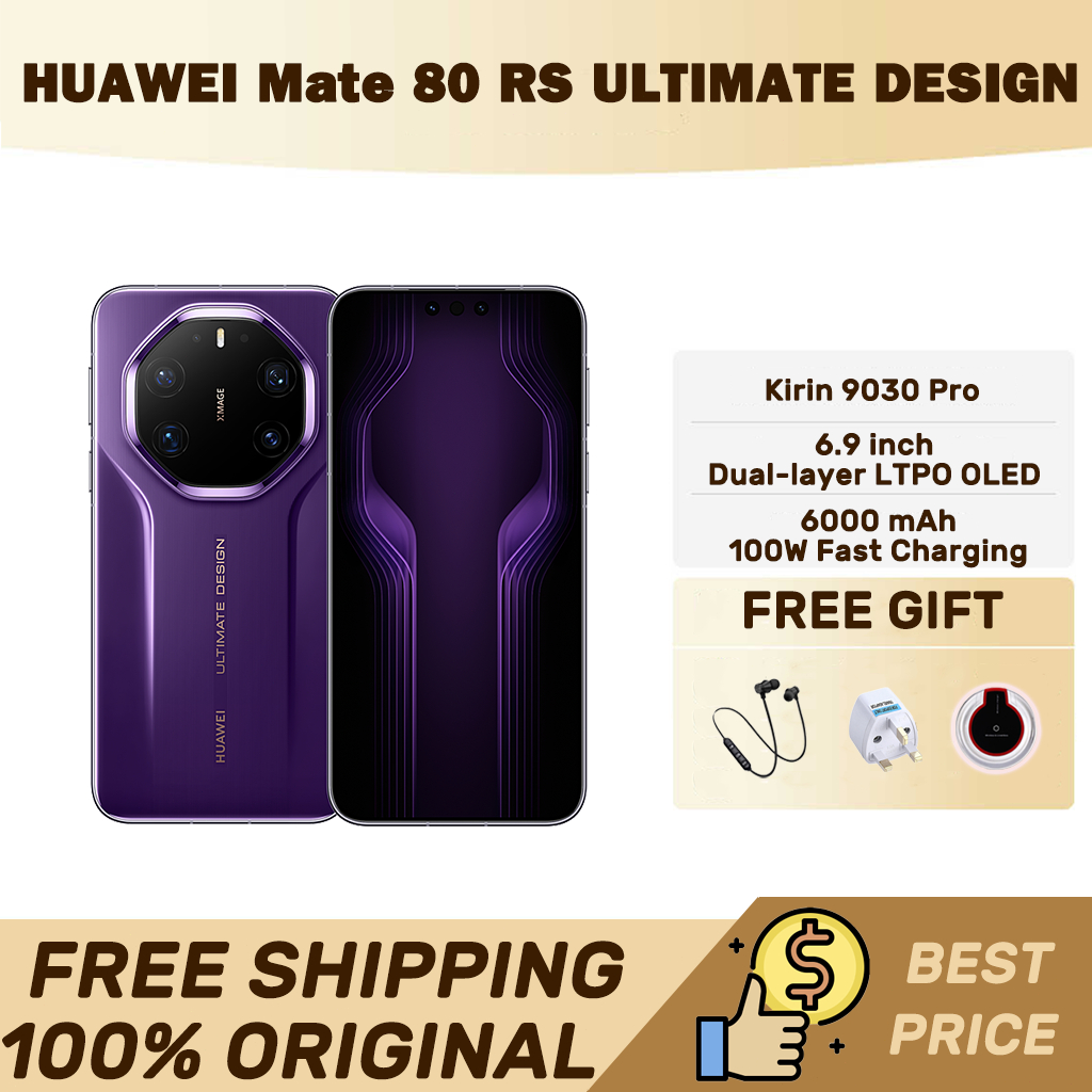 HUAWEI Mate 80 RS ULTIMATE DESIGN Kirin 9030 Pro 6.9 inch 6000 mAh 100W ...
