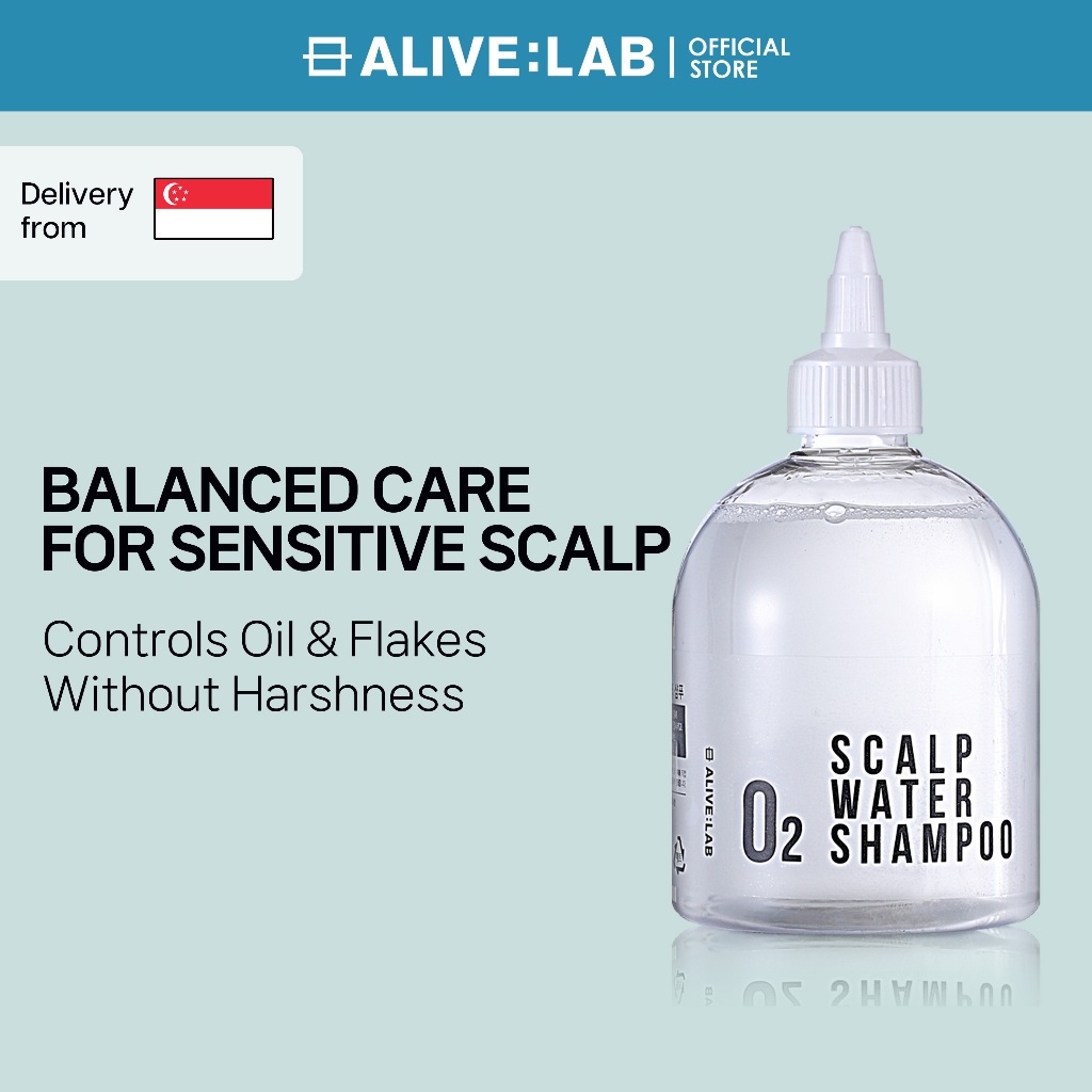 ALIVELAB O2 Scalp Water Shampoo for Sensitive Scalp Itchy Anti-Dandruff ...
