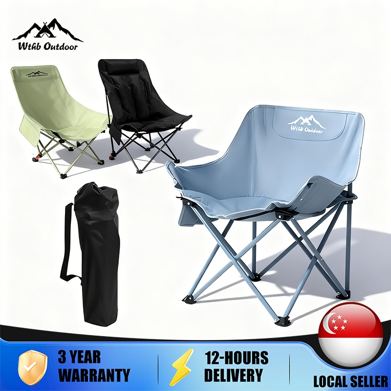 WTHB Moon Chair High Back Camping Chair Portable Folding Camping Chair ...