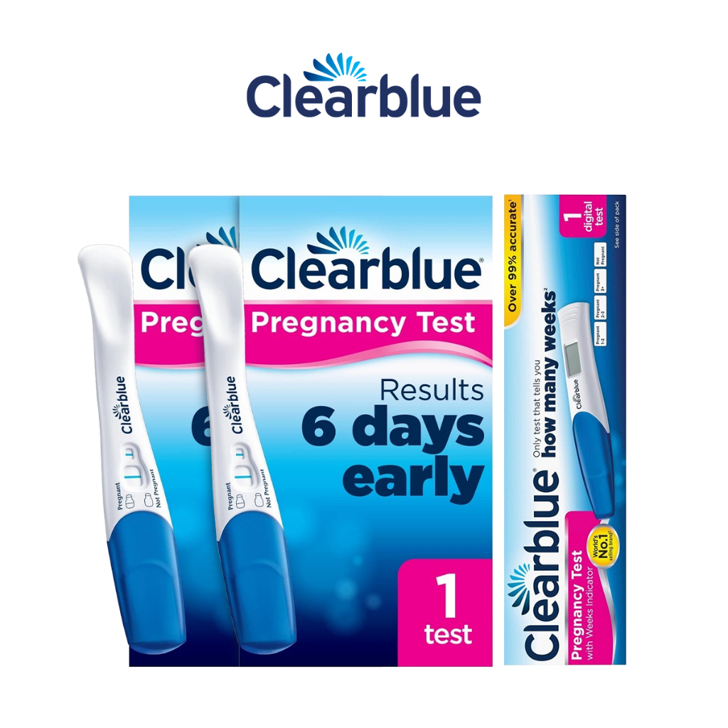 [Bundle of 3] Clearblue Pregnancy Test With Weeks Indicator 1 Digital ...