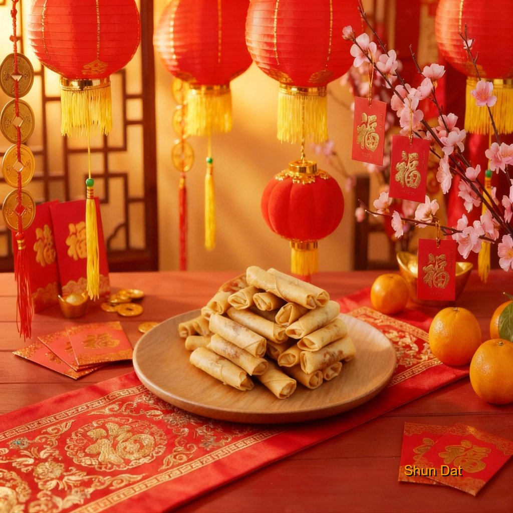 CNY Treat/Biscuit Spicy Prawn Roll And Products | Shopee Singapore