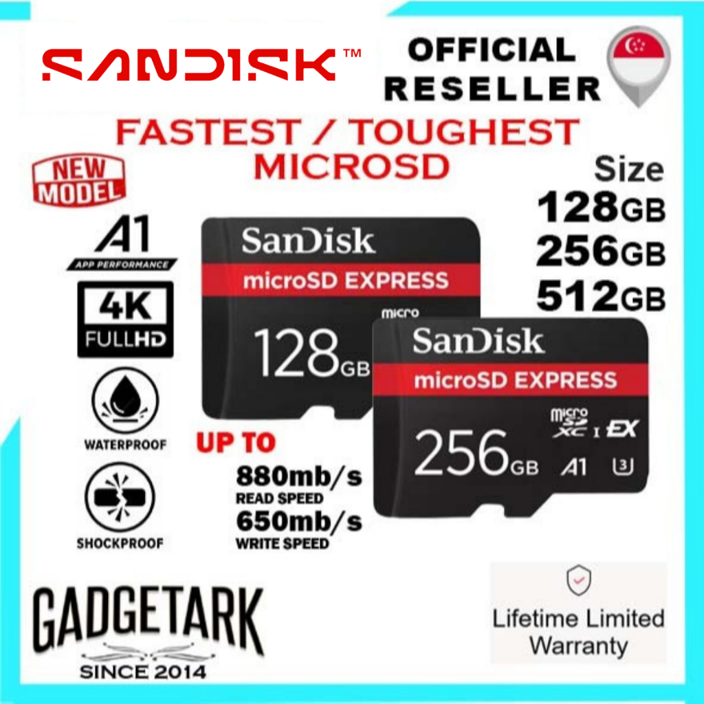SanDisk Express 128GB I 256GB I 512GB MicroSD UHS-I Memory Card for ...