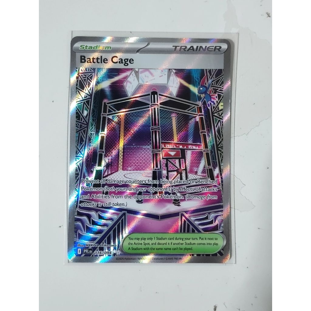 Pokemon battle cage trainer stadium phantasmal flames card | Shopee ...