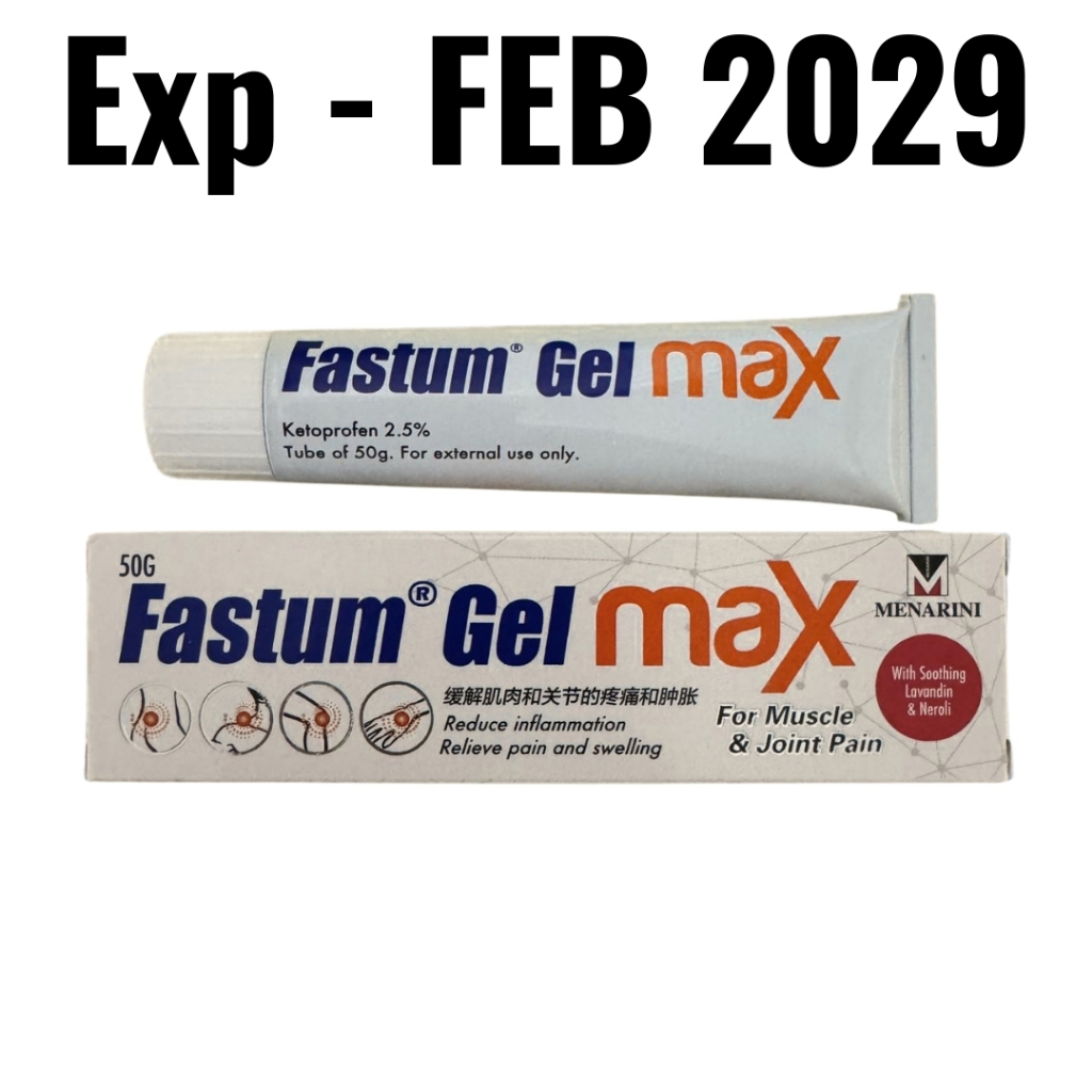Fastum Gel Max Muscle Joint Pain 50g Rheumatic Tiger Balm Voren Bengay ...