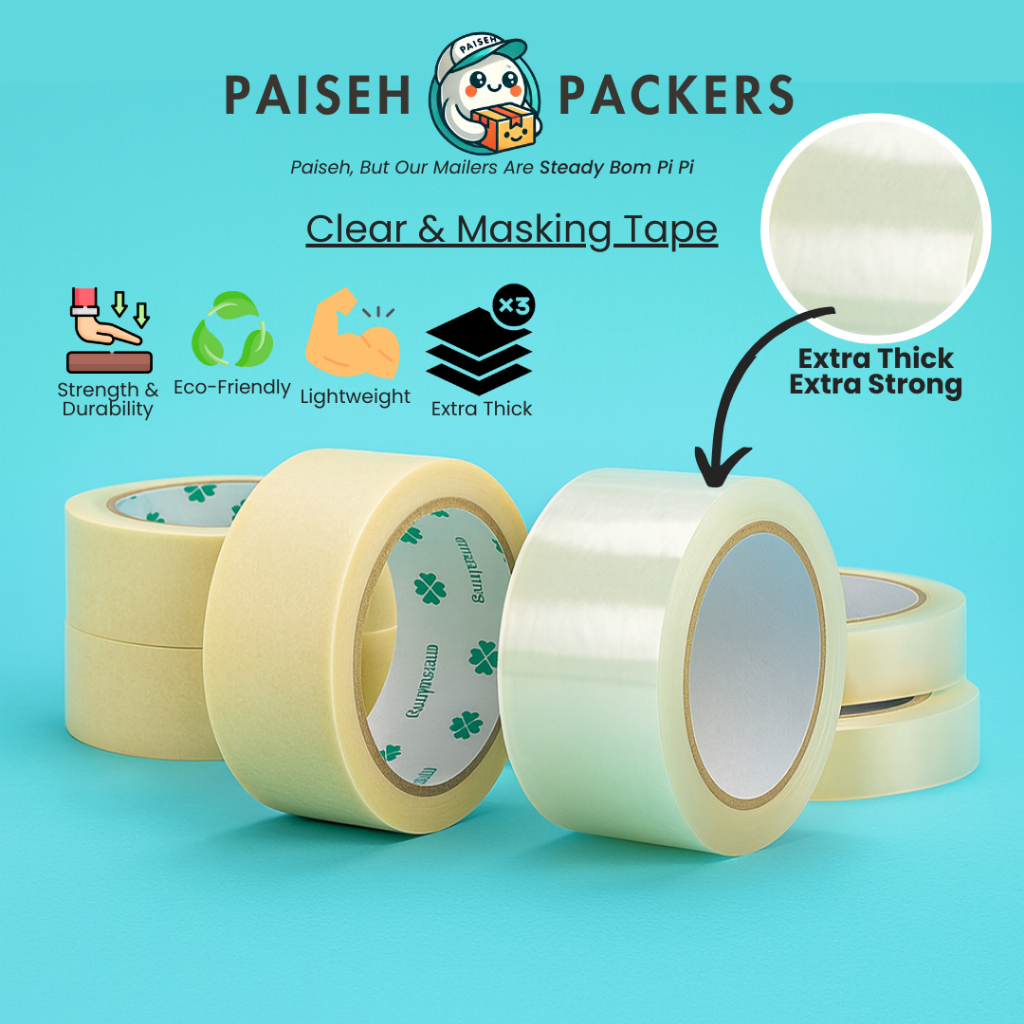 PaisehPackers BOPP Tape/ Masking Tape | Transparent Clear OPP Packing ...