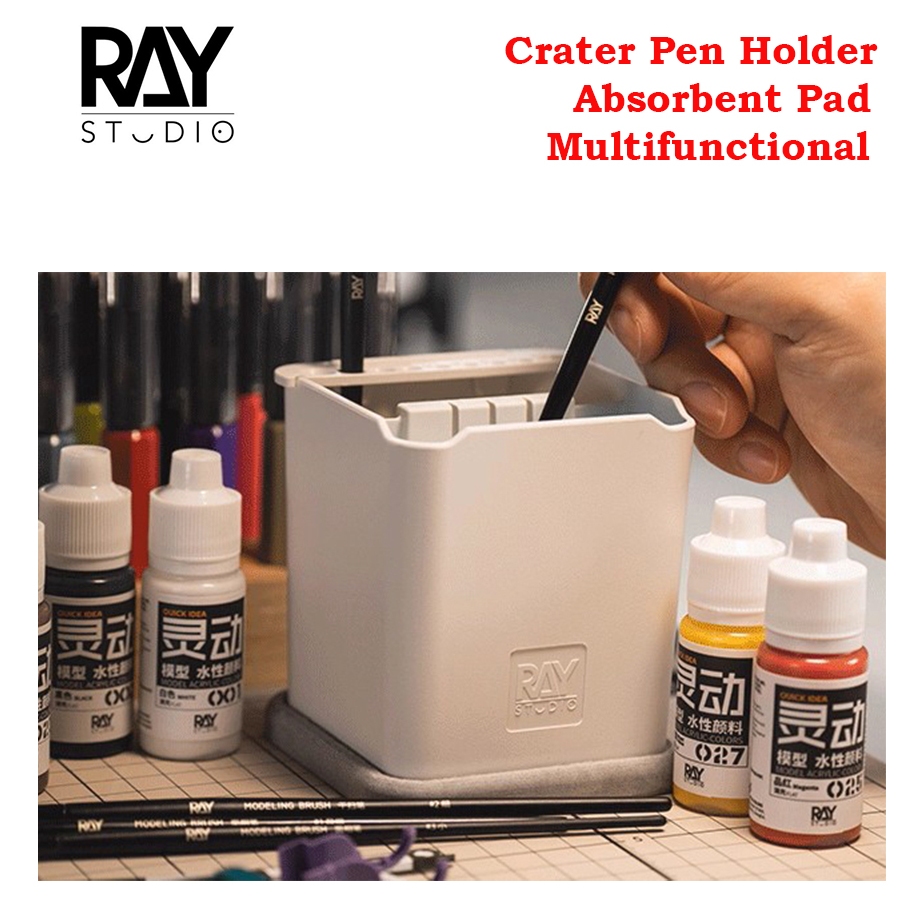 [ RAY STUDIO ] Double-Compartment Pen Washing Holder GUNDAM MODEL TOOL ...