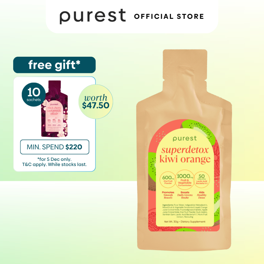Purest Co Superdetox Kiwi Orange (For Natural Constipation Relief ...