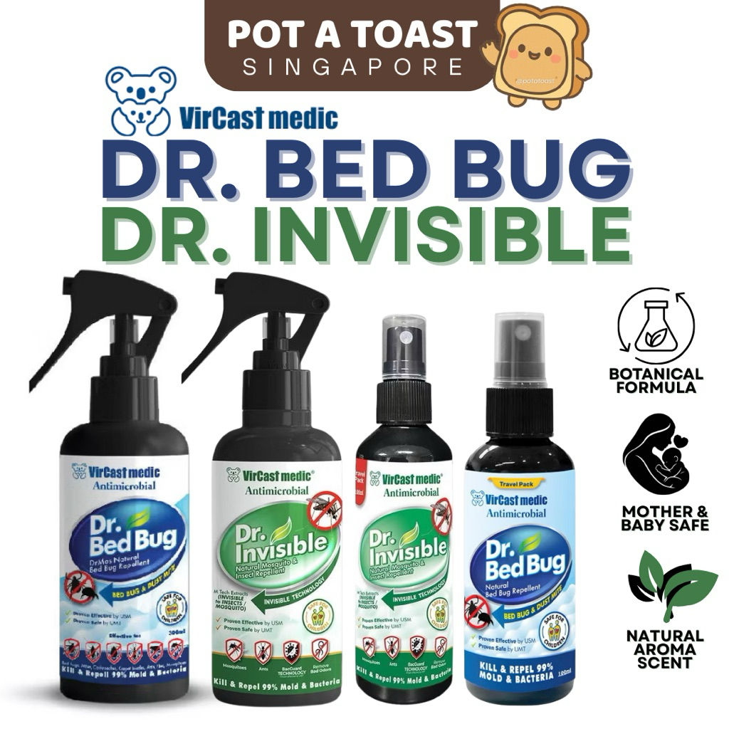 VIRCAST MEDIC Dr Bed Bug & Dr Invisible — Natural Bugs Repellent Bed ...