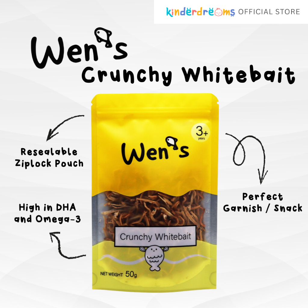 [Wen's] Crunchy Whitebait Baby & Kid Healthy Snack 50g | High in DHA ...