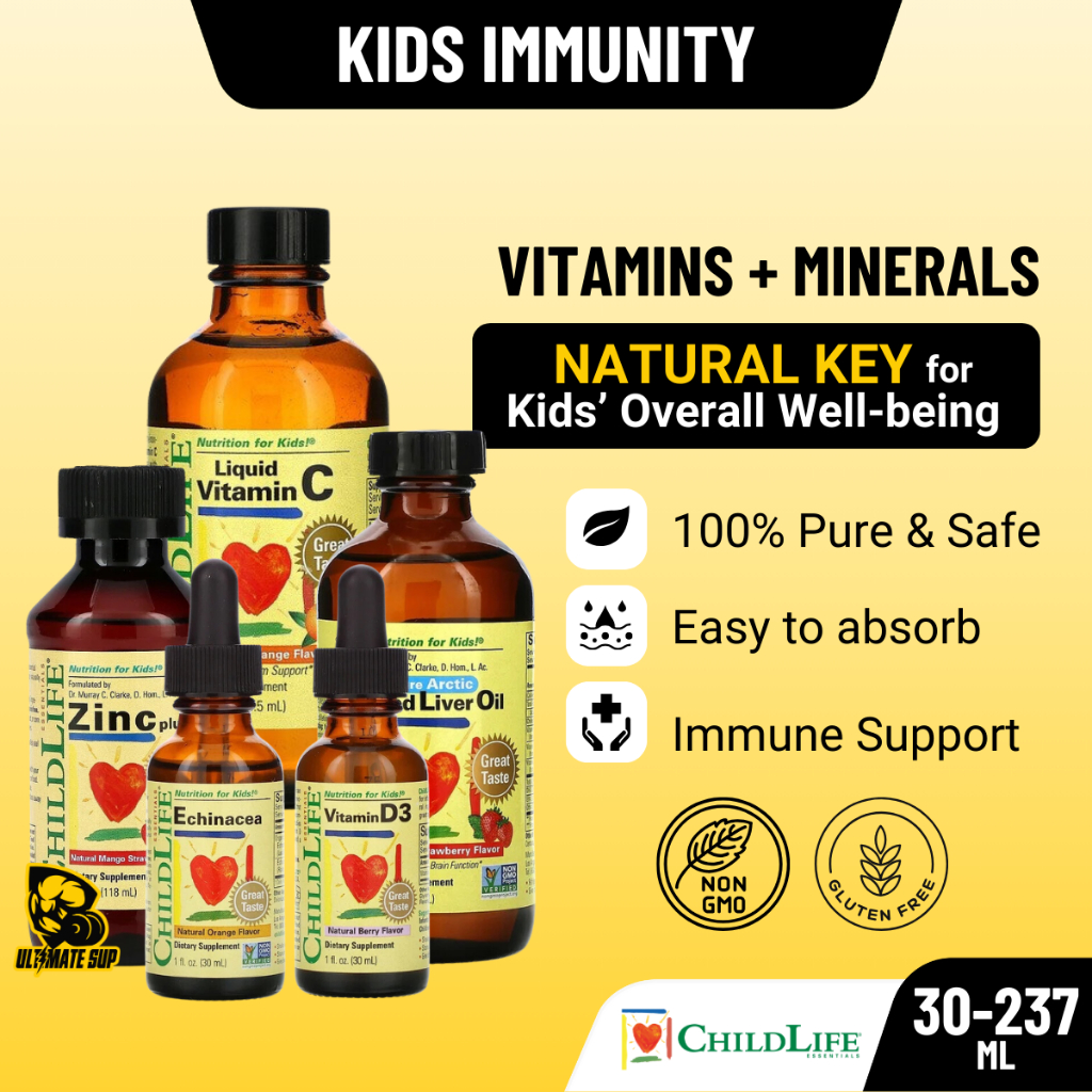 ChildLife, Essentials, Liquid Vitamin C Nutrition for Kids, Support ...