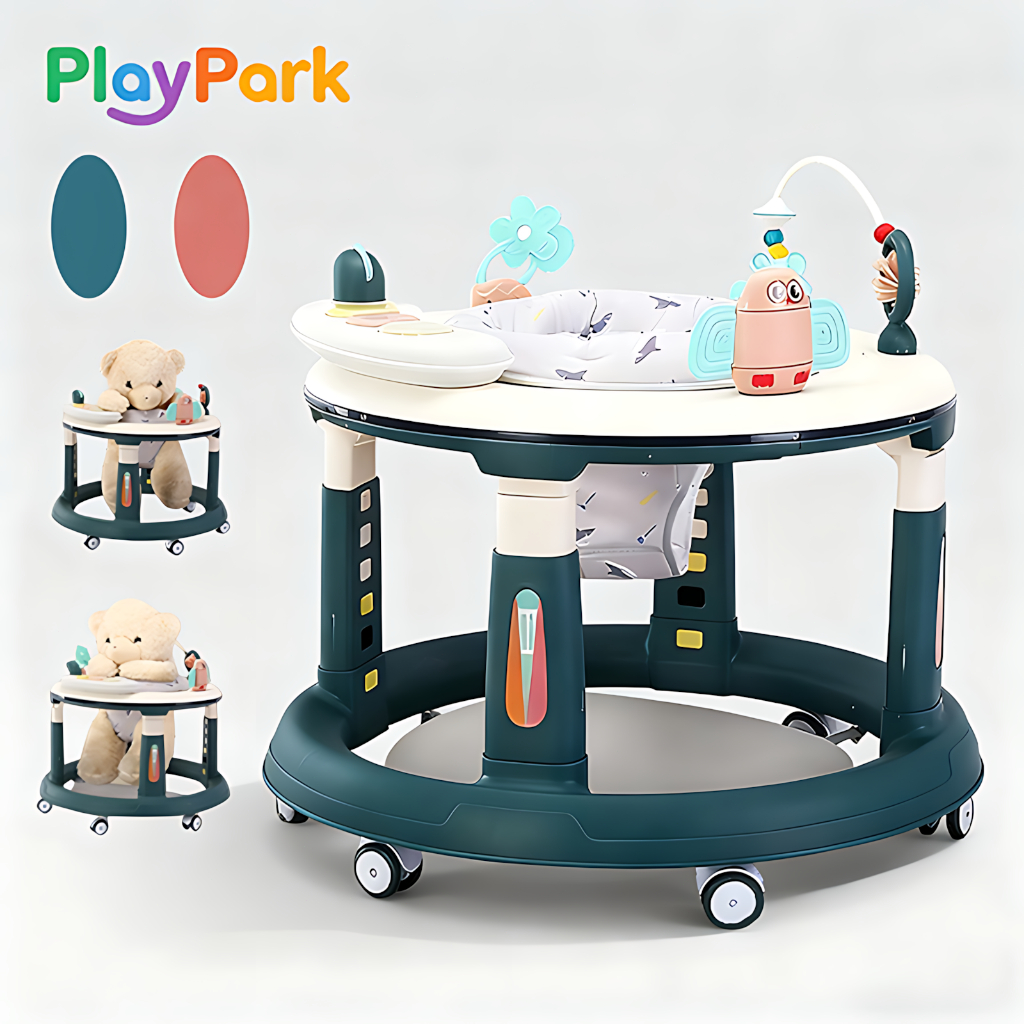 Playpark Baby walker Advanced Adjustable Heights walker Foldable with ...