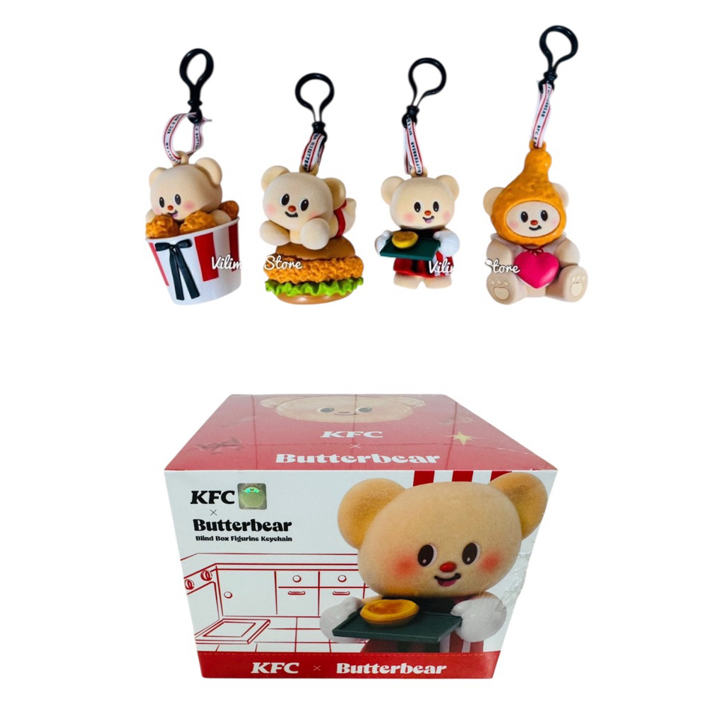 Singapore KFC x Butterbear Butter Bear Bucket Zinger Egg Tart Drumstick ...