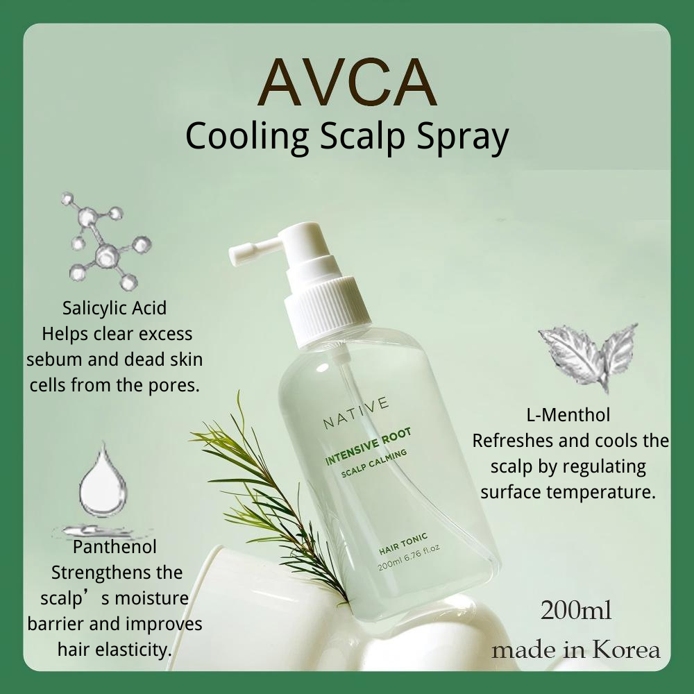 【AVCA】Cooling Scalp Care Spray (200ml) – Oil Control, Odor Defense ...