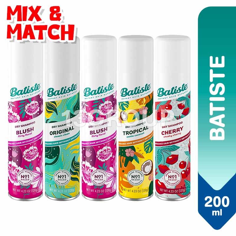 Batiste Dry Shampoo / Instant Hair Refresh Oil Absorption Volume Boost ...