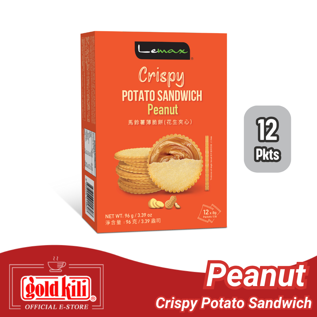 LEMAX Chrispy Potato Sandwich Peanut x12 Individual Packets | Shopee ...