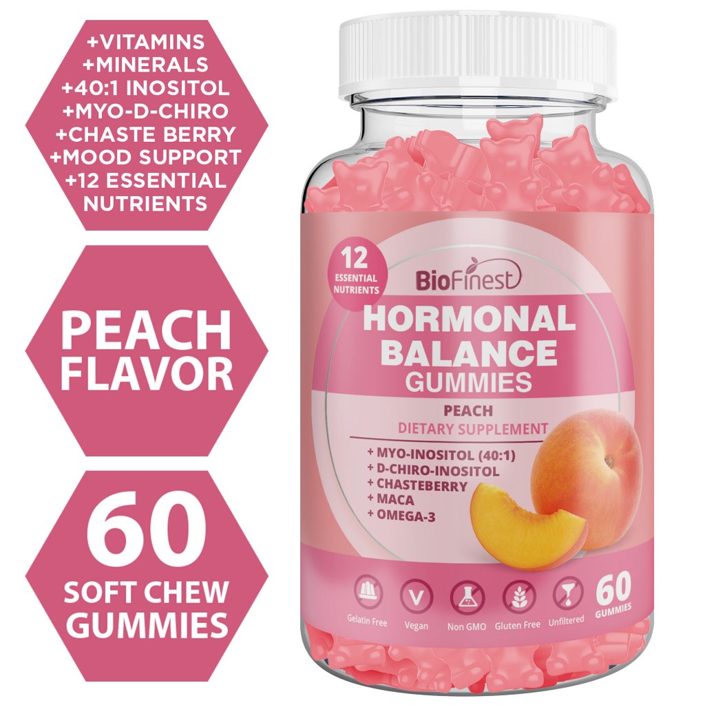 Biofinest Hormonal Balance Gummies – Myo-Inositol (40:1) D-Chiro ...