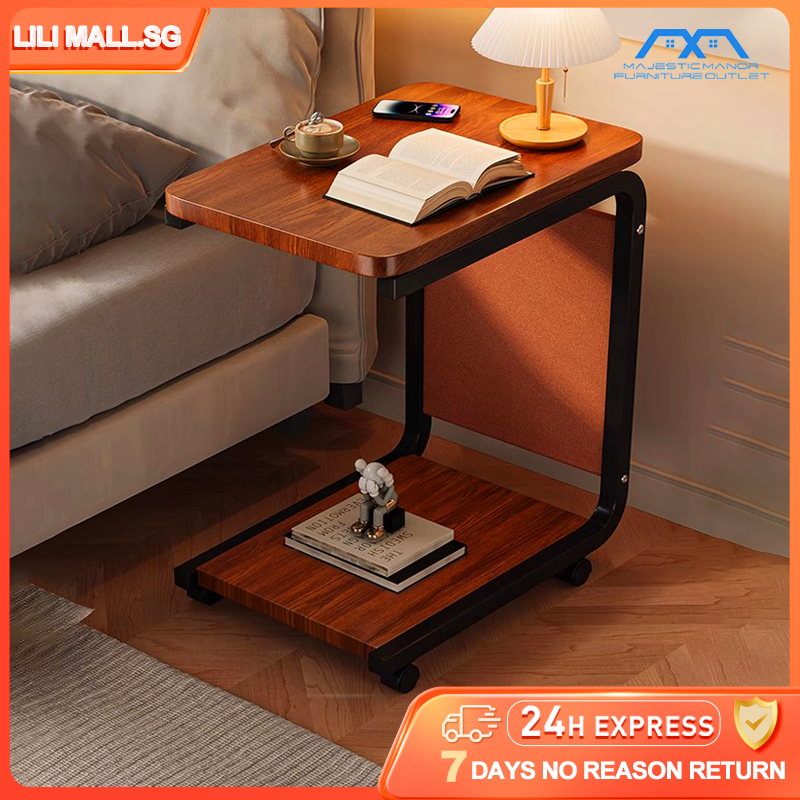 【LILI.SG】Movable coffee table, sofa side table, small bedside table ...