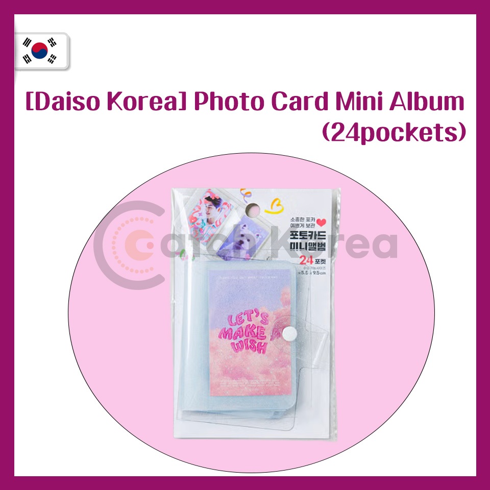 [Daiso Korea] Photo Card Mini Album (24pockets) | Shopee Singapore