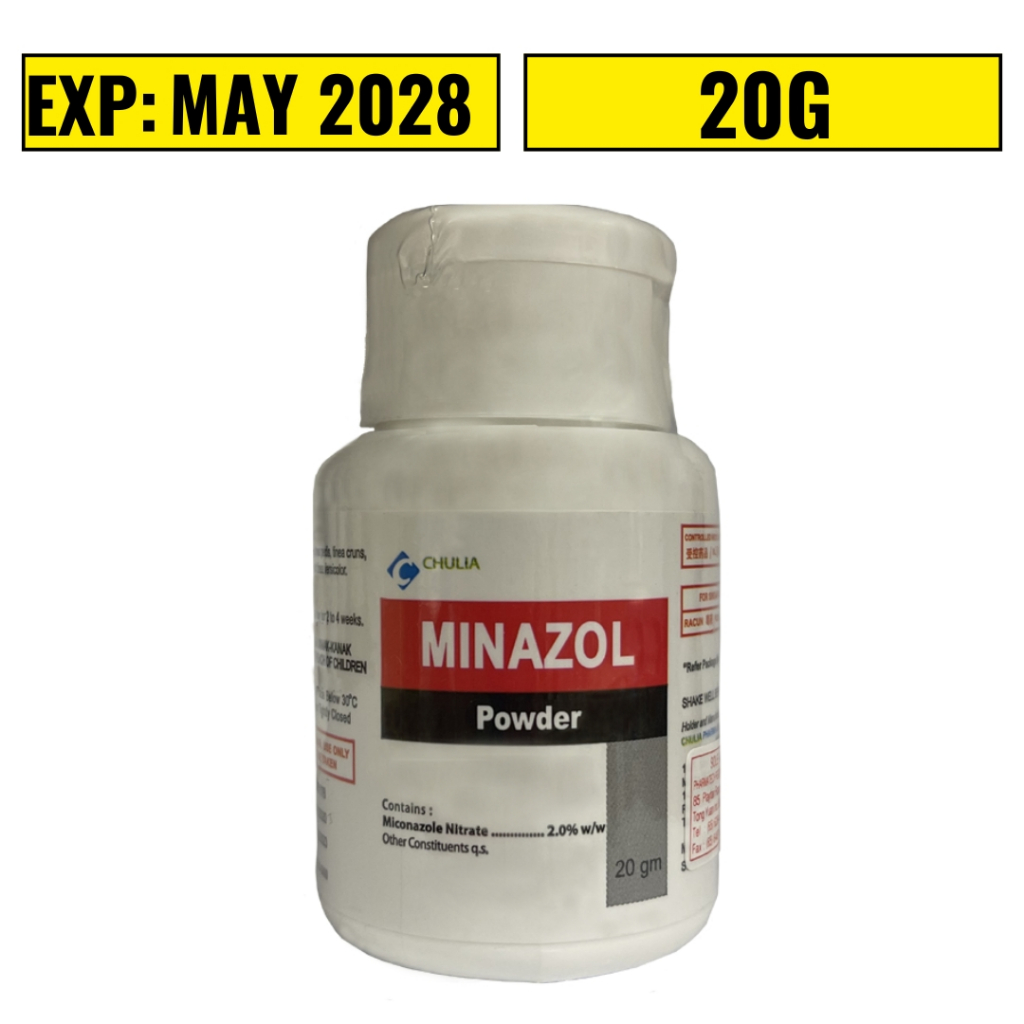Minazol Antifungal Powder 20g – Relieves Athlete’s Foot, Ringworm ...