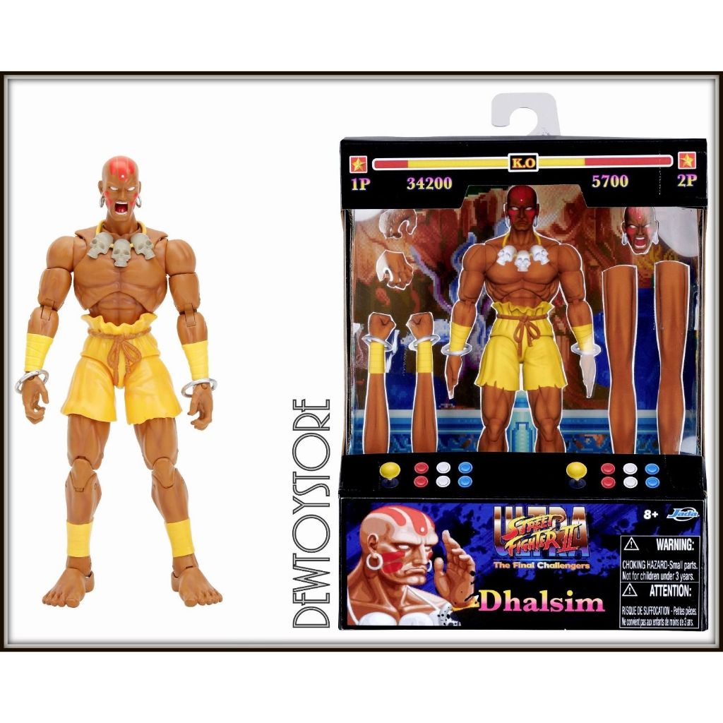 Jada Toys 1/12 Scale Action Figure - Street Fighter 2 Wave 2 - Dhalsim ...