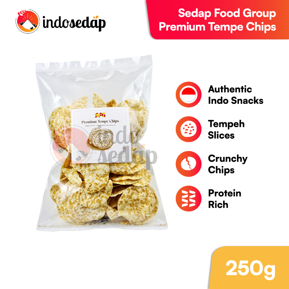 IndoSedap SFG Premium Tempe Chips Keripik Tempe | Authentic Indonesian ...