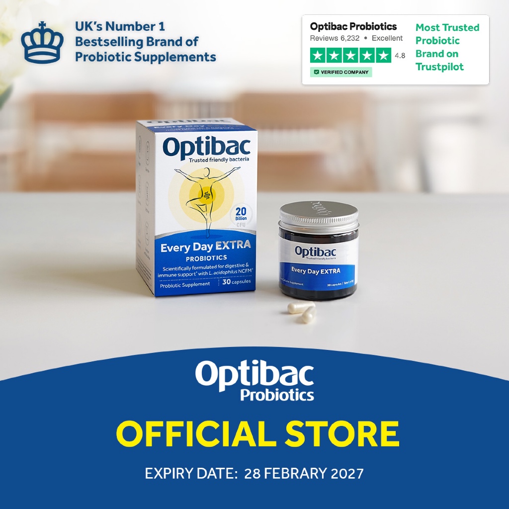 Optibac Probiotic Supplements Every Day EXTRA 30 Caps | Shopee Singapore
