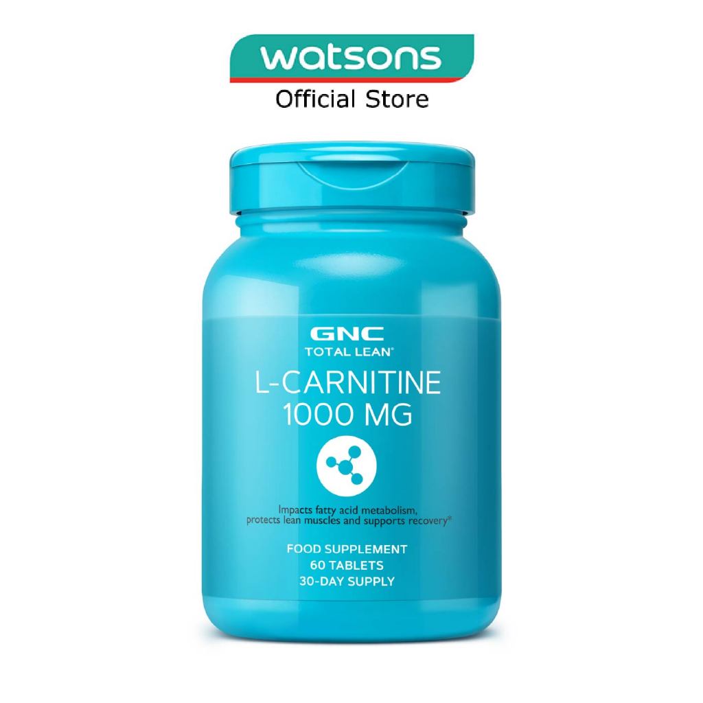 GNC Total Lean L-Carnitine Tablets 1000mg Tablet 60s | Shopee Singapore