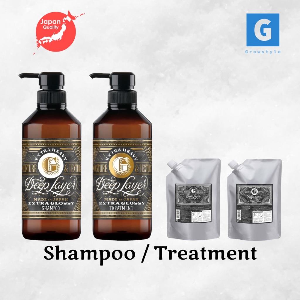 Deep Layer Shampoo/Treatment ExG Damage Care Volume Down Dryness Bottle ...