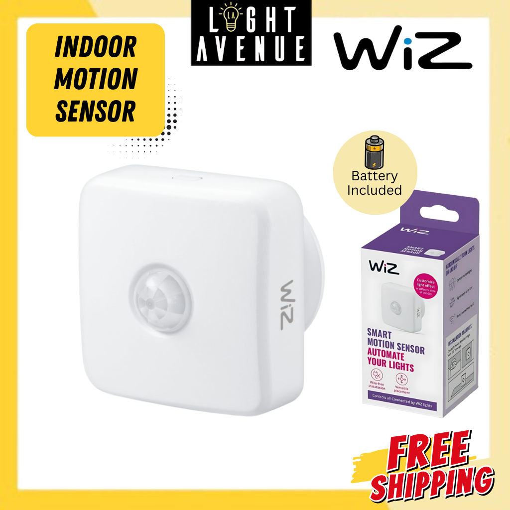 WiZ Smart Wifi Indoor Motion Sensor with batteries Smart Light ...