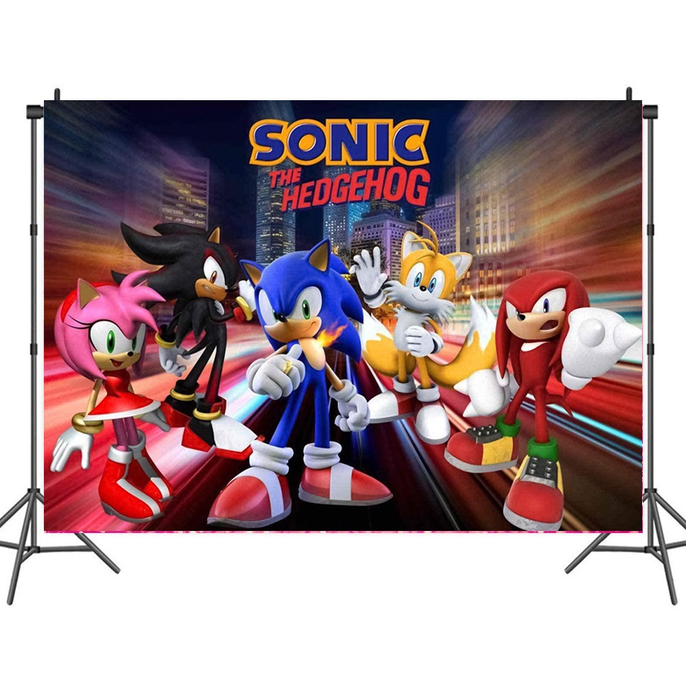 [SG] Sonic Backdrop hedgehog movie Character Photography Banner ...
