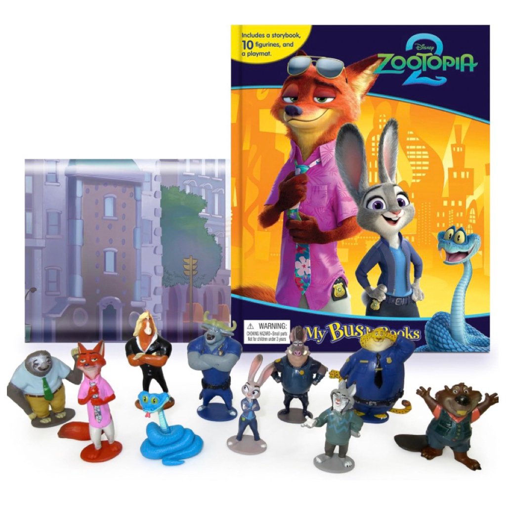 [SG Stock] ZOOTOPIA 2 My Busy Book - Storybook with 10 figurines ...