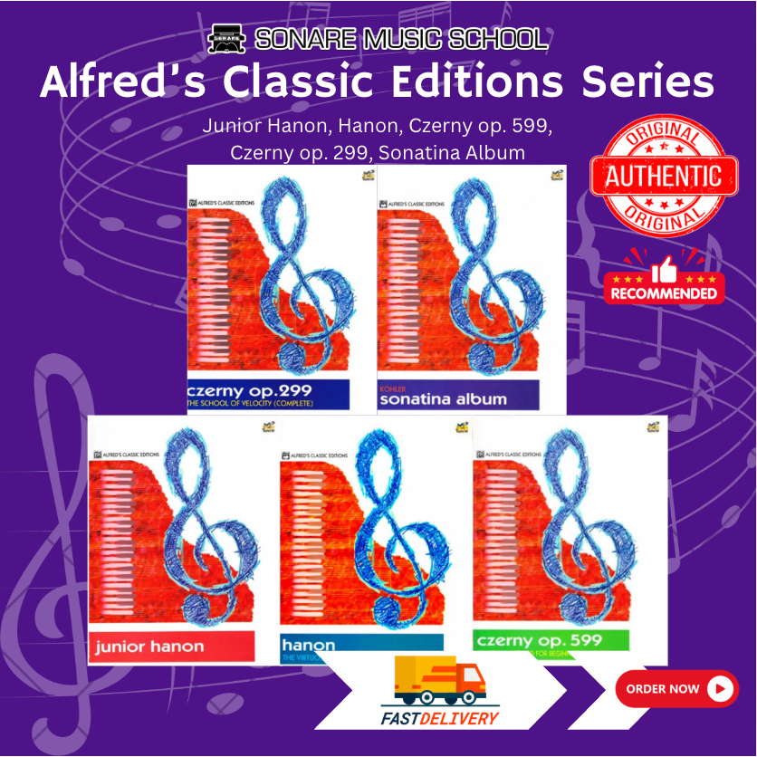 Alfred's Classic Editions Series (Junior Hanon, Hanon, Czerny op. 599 ...