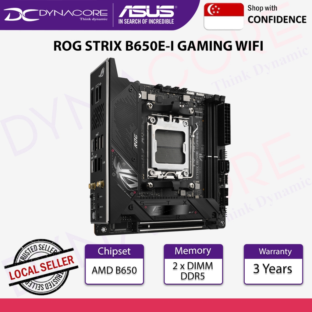 ASUS ROG STRIX B650E-I GAMING WIFI MOTHERBOARD | Shopee Singapore