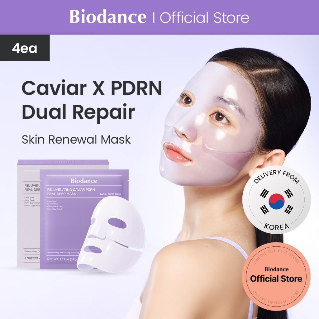 [Biodance Official] Rejuvenating Caviar PDRN Real Deep Mask (4ea ...