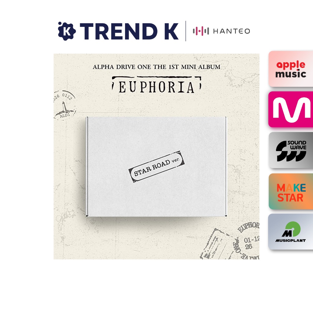 ALPHA DRIVE ONE - 1st Mini Album [EUPHORIA] (STAR ROAD ver.) | Shopee ...