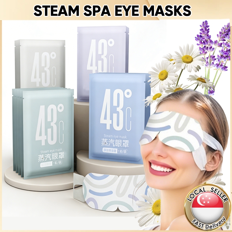 [SG] Premium Steam Spa Eye Mask | Relieve Eye Fatigue|Heat pack | Heat ...