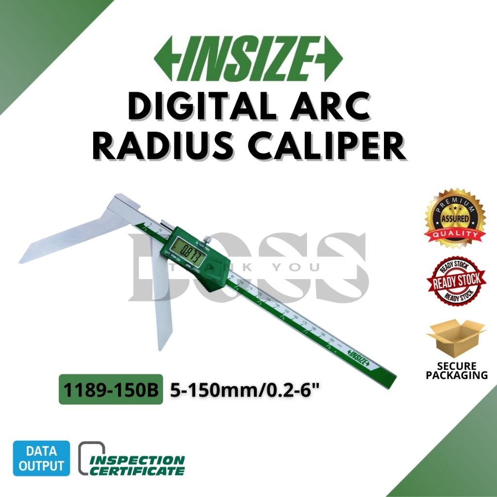 INSIZE DIGITAL ARC RADIUS CALIPER 1189-150B | Shopee Singapore