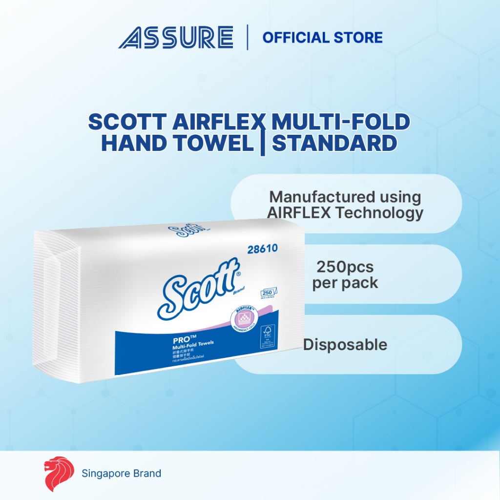 SCOTT Airflex Multi-Fold Hand Towel Standard (VF & RF)Fully Wrapped 1 ...