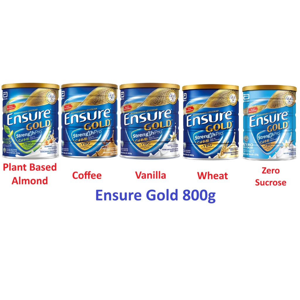 Ensure Gold Almond/Coffee/Vanilla/Wheat/Zero Sucrose 400g/800g(Tin ...