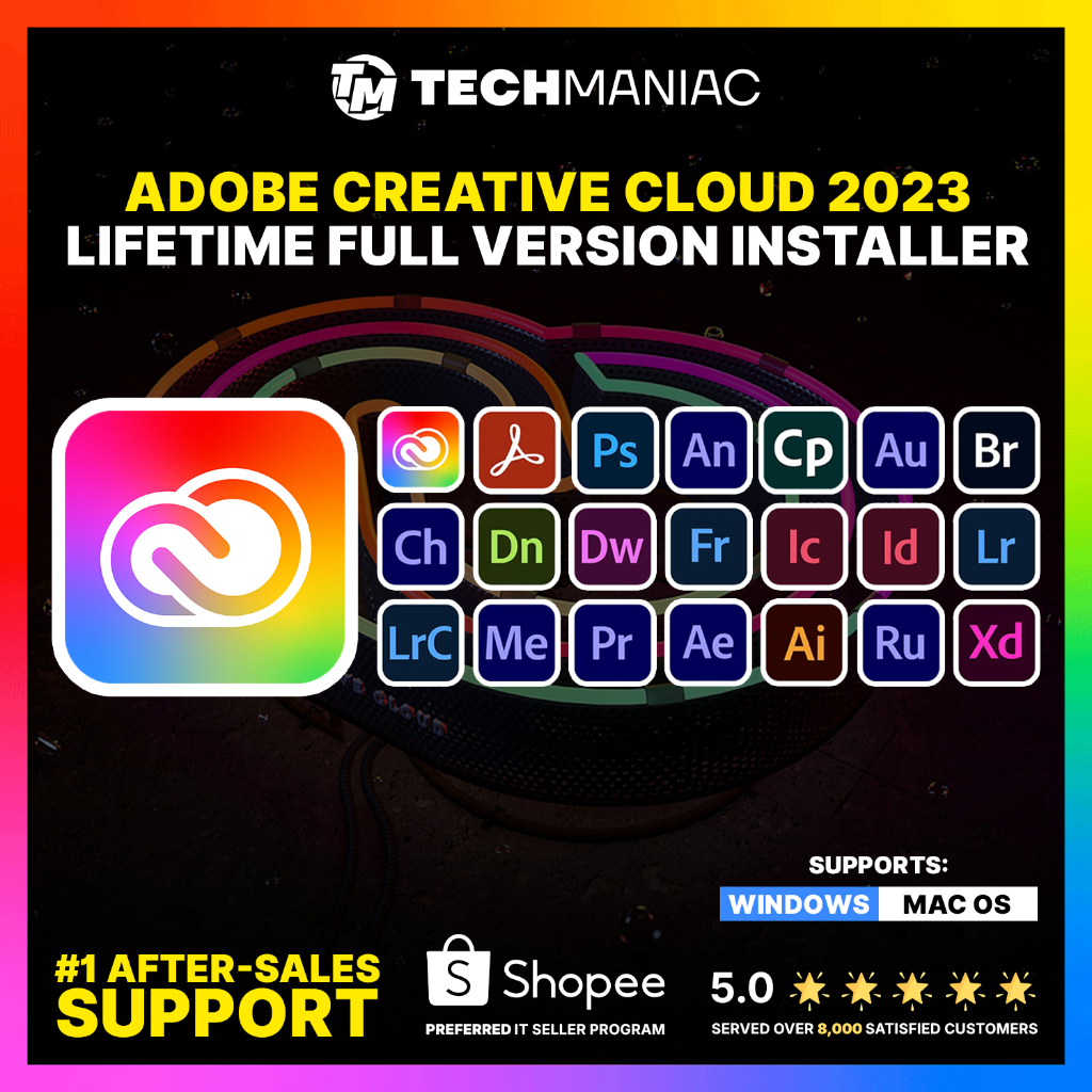 Adobe Lifetime Creative Cloud Software Installer 2023/2022 | Photoshop ...