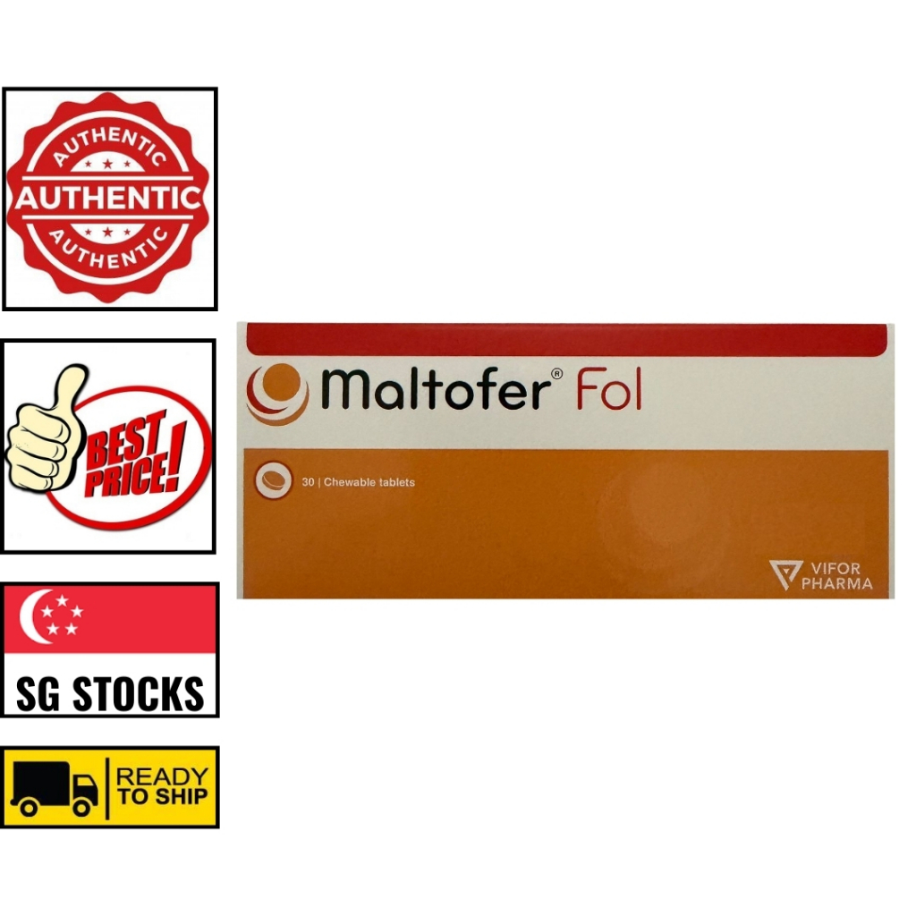 Maltofer Fol Chewable Tablet 30s 100mg Iron Supplement (with Folic Acid ...